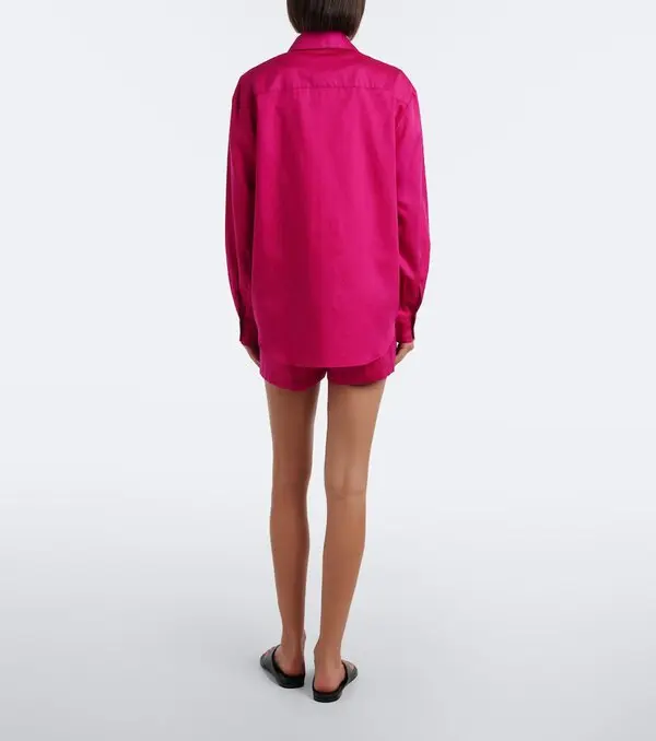LESET Yoko Cotton Poplin Shorts