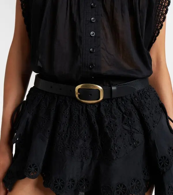 Isabel Marant Étoile Dara Leather Belt - Black
