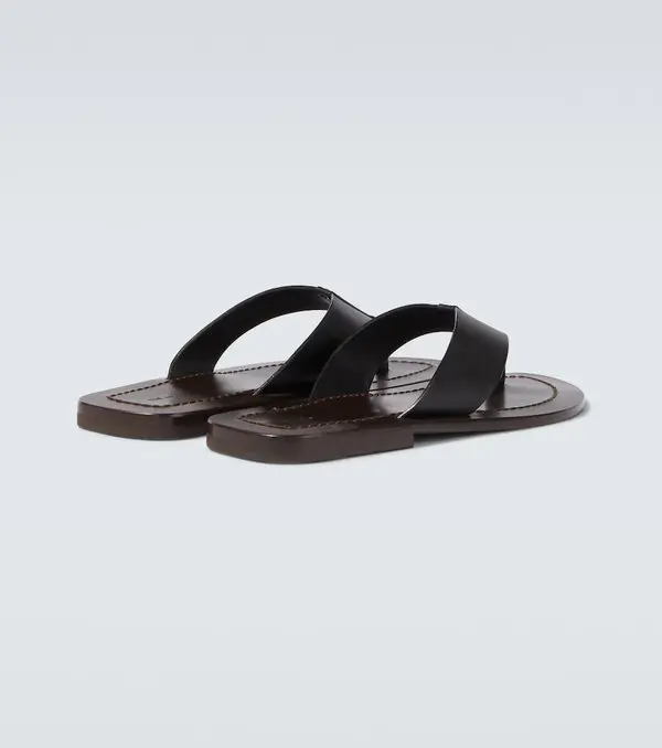 THE ROW Dan Leather Thong Sandals