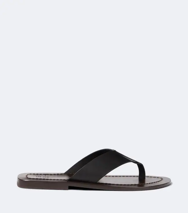 THE ROW Dan Leather Thong Sandals