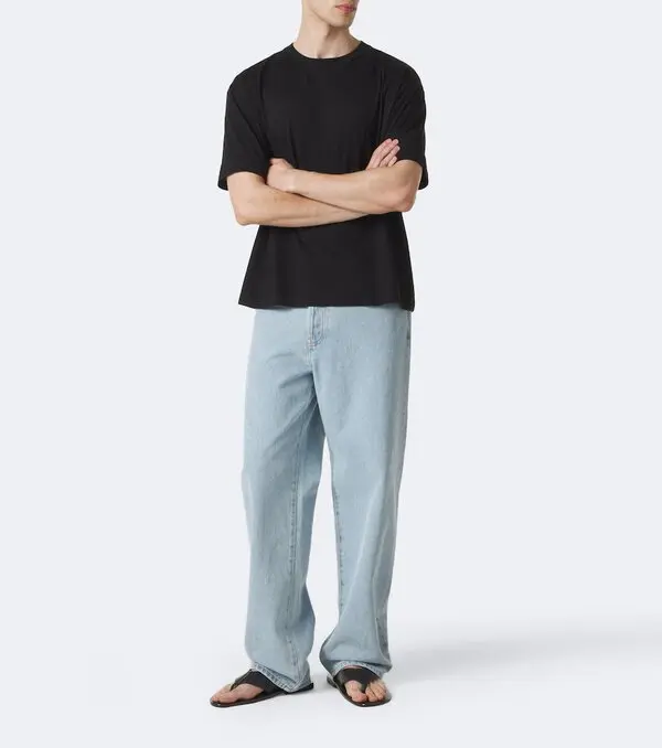 THE ROW Dan Leather Thong Sandals