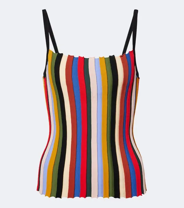 Staud Skye Striped Top - Artist Stripe