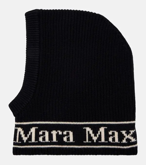 Max Mara Logo Wool Balaclava