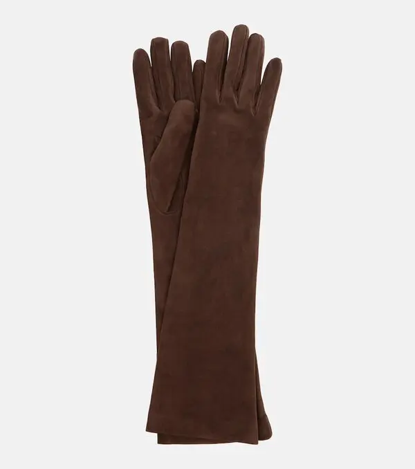 Brunello Cucinelli Suede Gloves - Brown