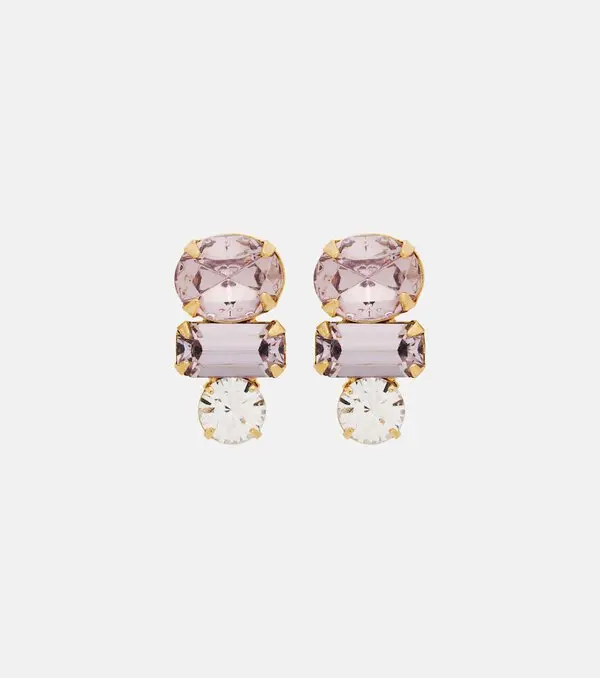 JENNIFER BEHR Patricia Crystal-embellished Earrings - Multicoloured