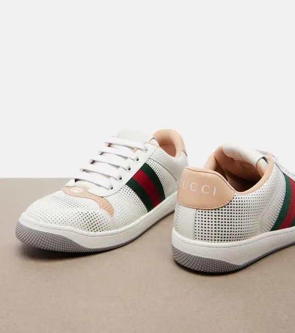 Gucci Screener Leather Sneakers
