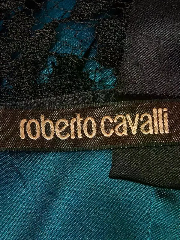 Roberto Cavalli Lace-trim Mini Dress