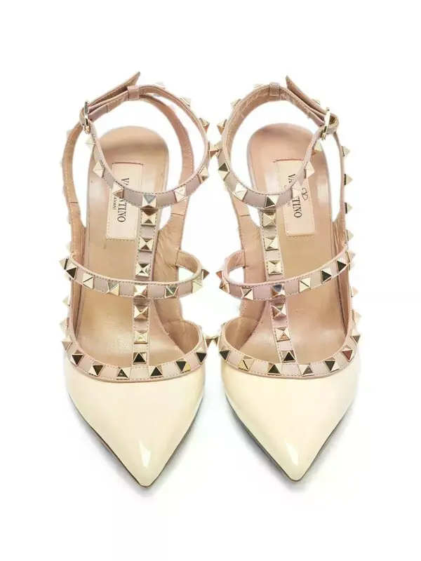 Valentino Garavani Rockstud Caged Heeled Pumps - Neutrals