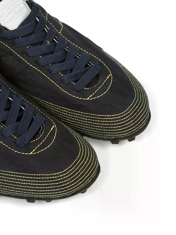 MAISON MARGIELA Contrast Stitch Sneakers - Blue