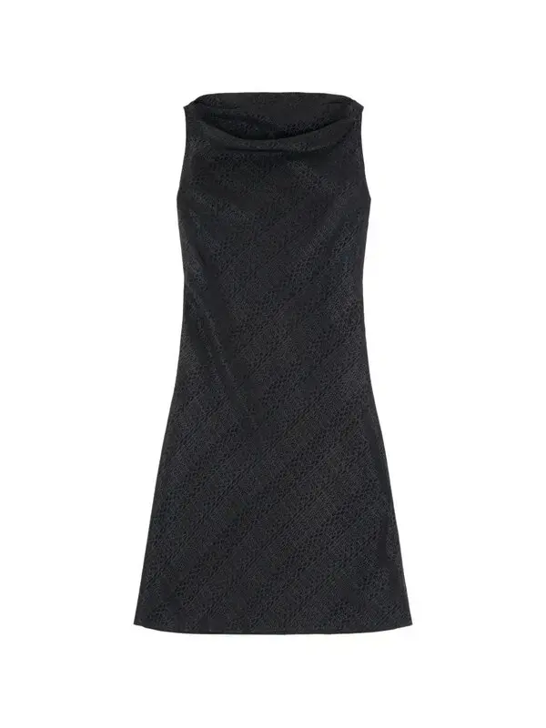 MAISON MARGIELA Jacquard Sleeveless Midi Dress - Black