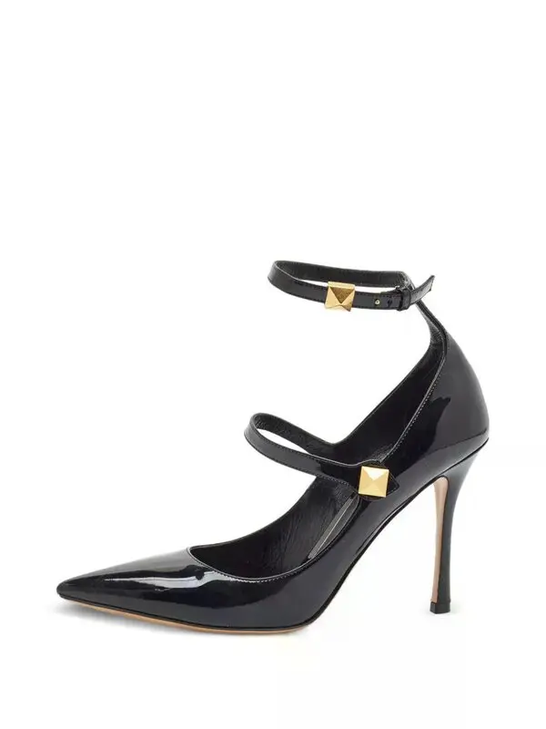 Valentino Garavani Rockstud Ankle-strap Pumps - Black