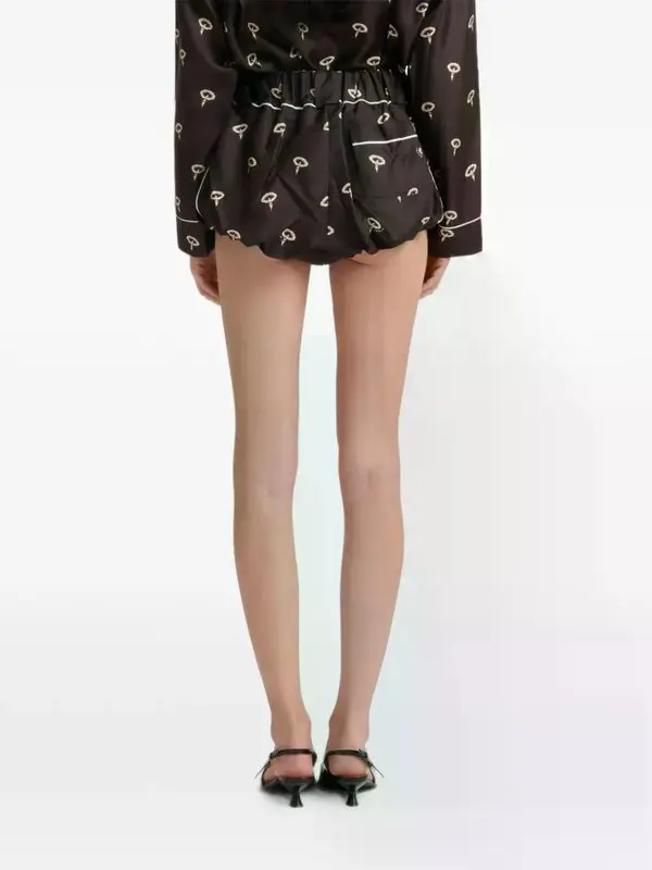 Marni Silk Twill Bloomers With Floral Print