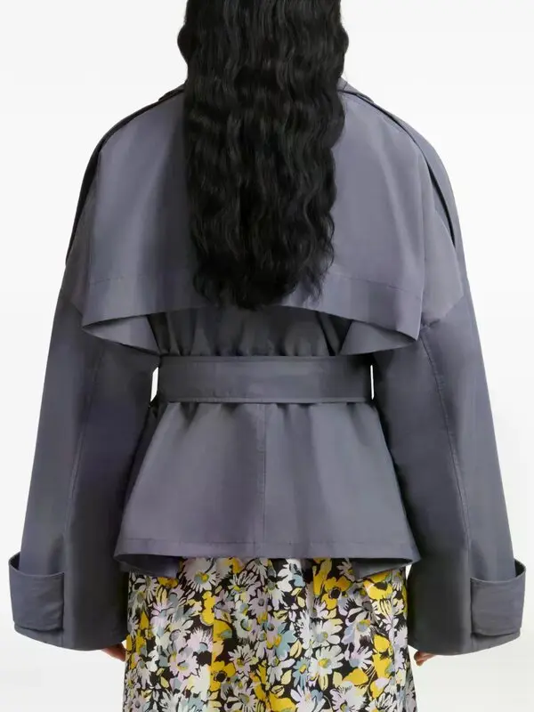 Marni Grey Nylon Blouson With Belt