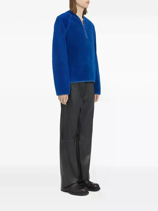 MAISON MARGIELA Reversible Teddy Fleece Sweatshirt - Blue