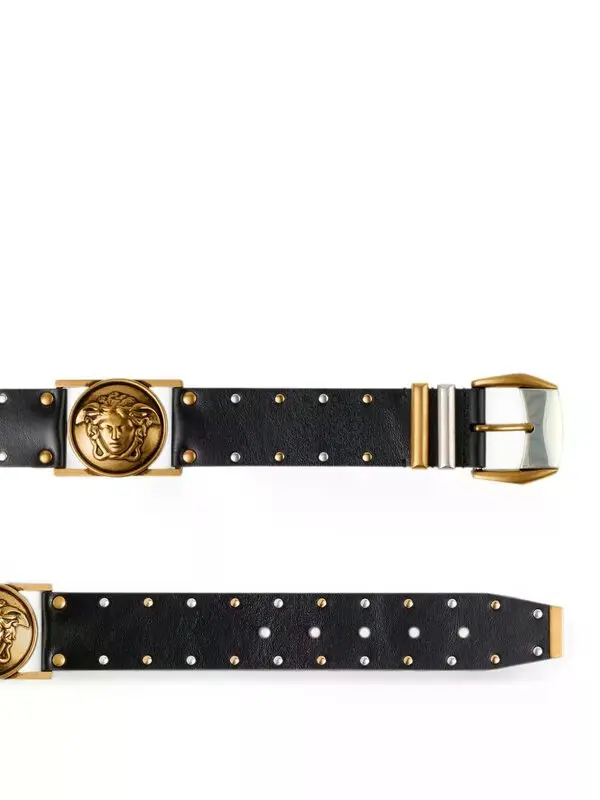 Versace Studded Leather Belt