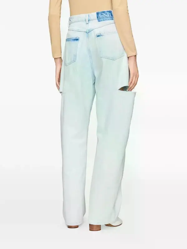 MAISON MARGIELA Slashed Barrel-leg Jeans