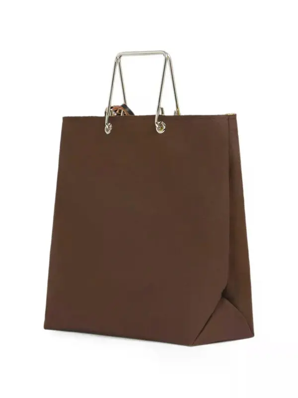 Marni Canvas Shopper With Metal Handles