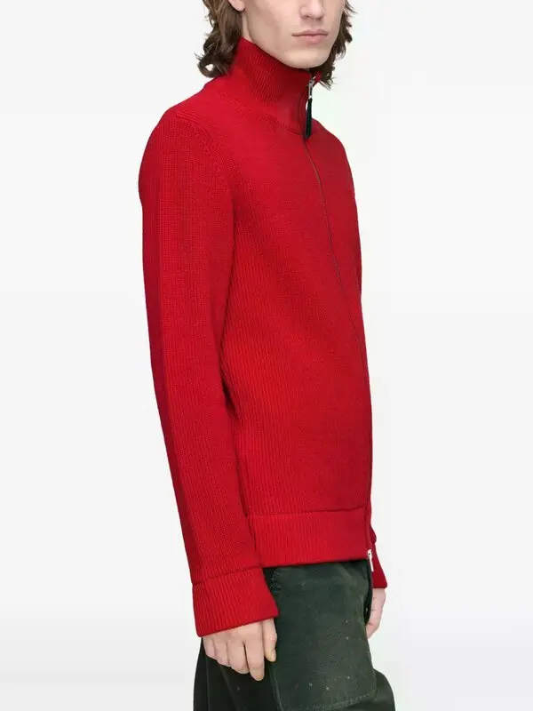 MAISON MARGIELA Ribbed Zip-up Sweatshirt