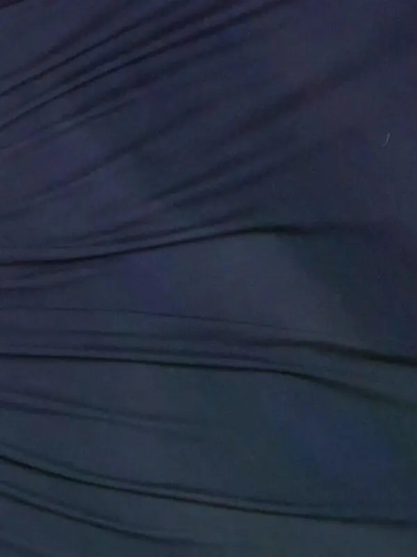 ARMANI Navy Draped Maxi Dress