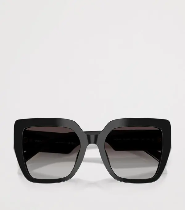 Dolce & Gabbana Square Cat-eye Sunglasses With Golden Heart Embellishment