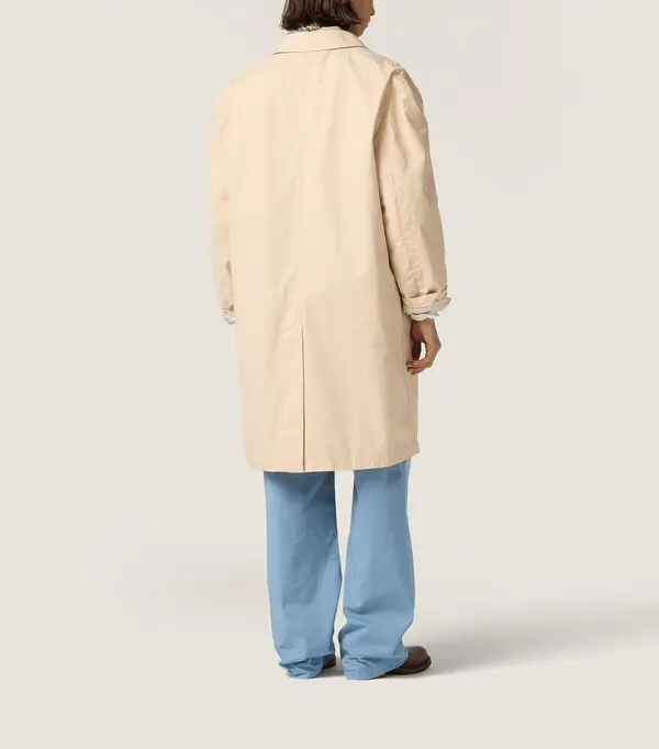 Miu Miu Cotton Old Gabardine Trench Coat
