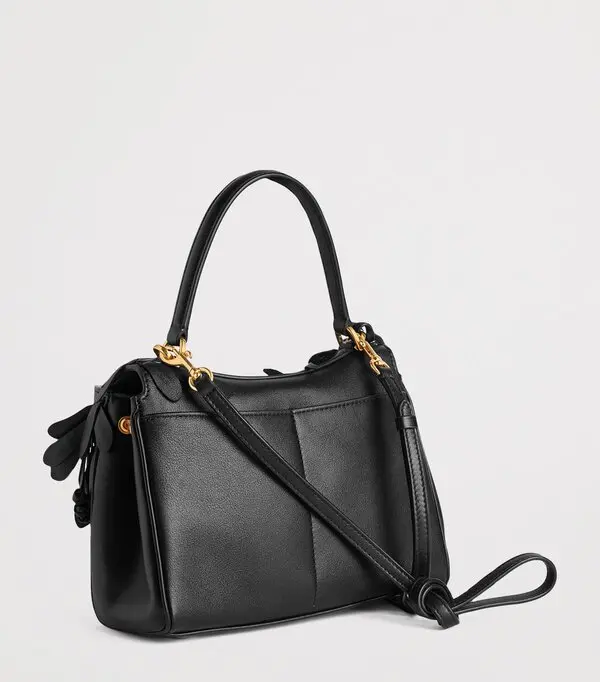 Balenciaga Mini Leather Floral Rodeo Top-handle Bag