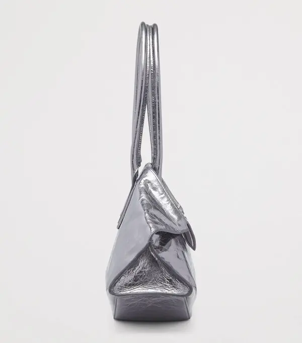 Alexander McQueen Metallic Leather Top-handle Bag