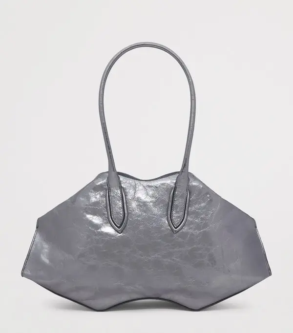 Alexander McQueen Metallic Leather Top-handle Bag