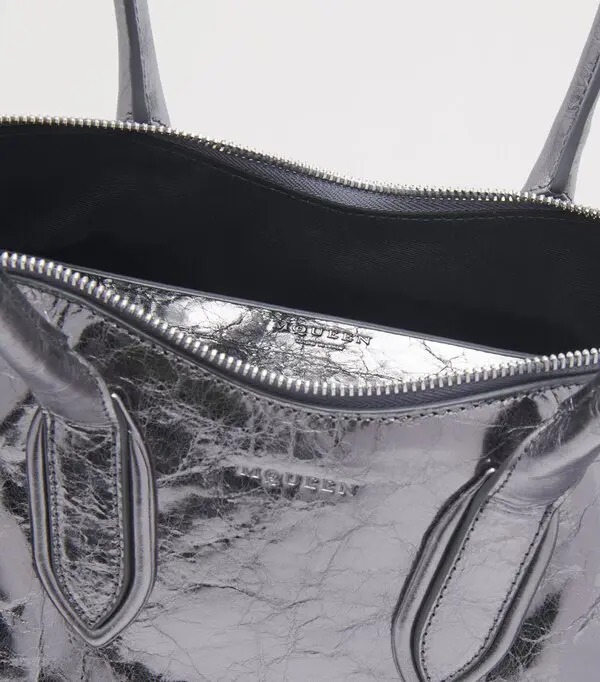 Alexander McQueen Metallic Leather Top-handle Bag