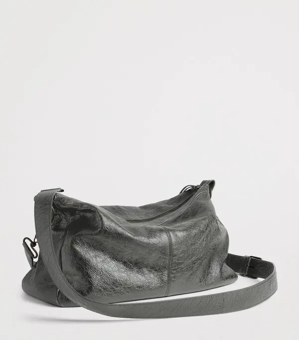 Balenciaga Lambskin Le City Moto Shoulder Bag