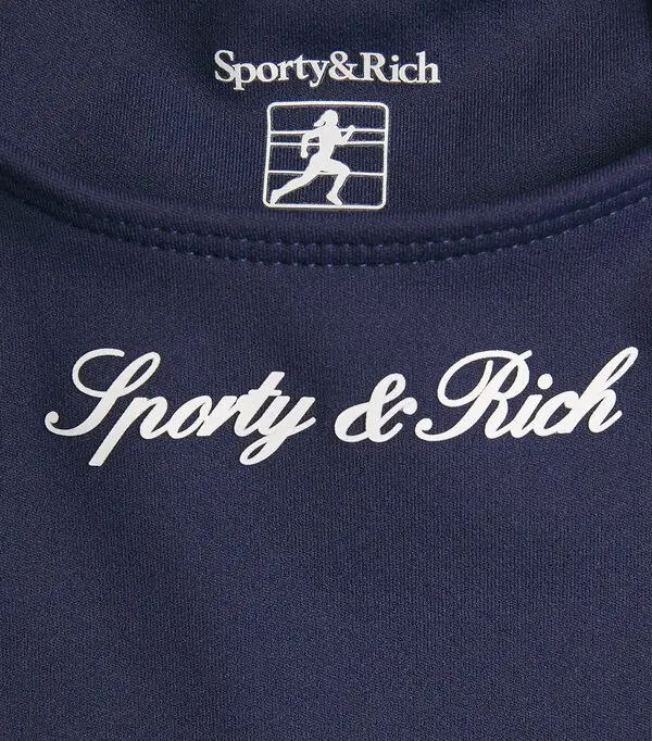 Sporty & Rich Signature Sports Bra - Navy