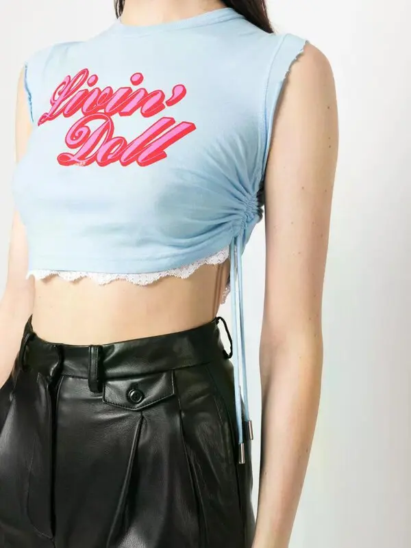 Dsquared2 Cropped T-shirt With Logo Print
