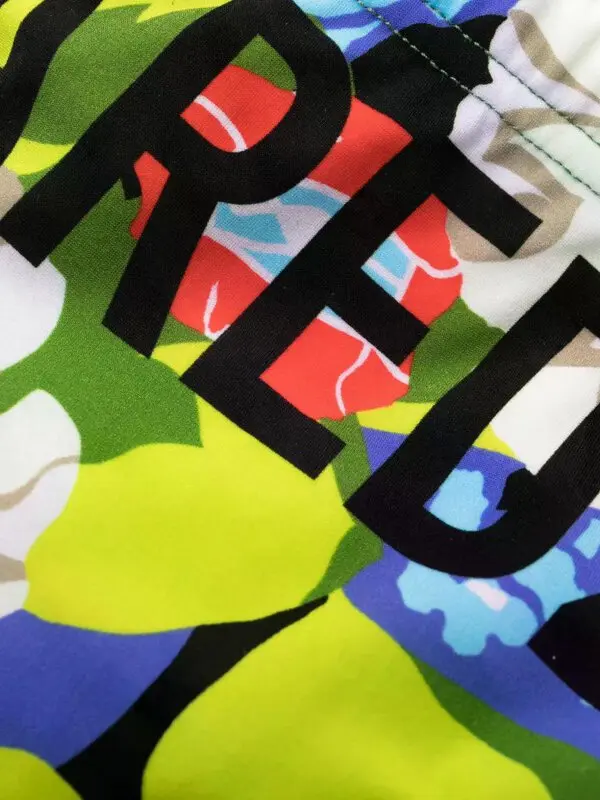 Dsquared2 Multicolor Floral Print Swimming Trunks