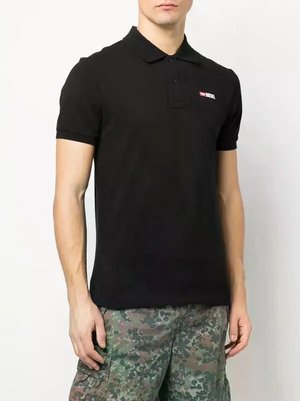 DIESEL® Cotton Logo Polo Shirt