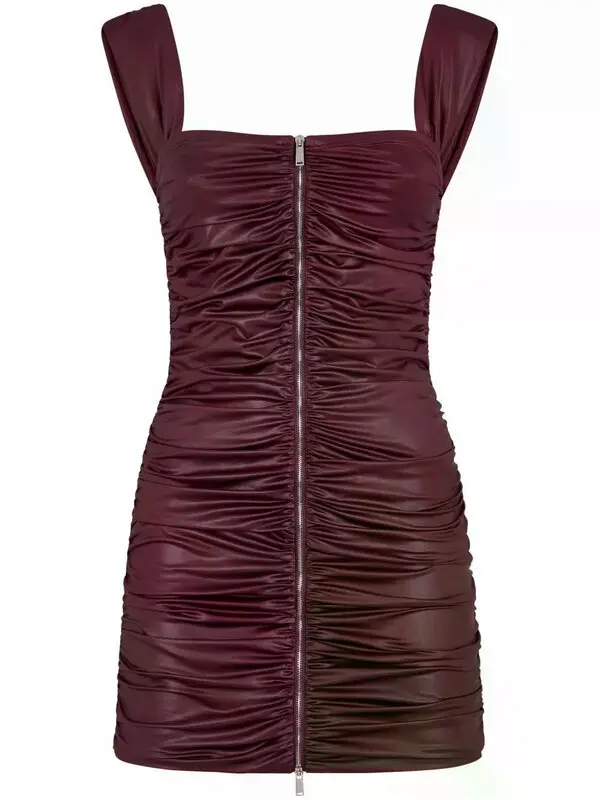 Dsquared2 Ruched Zip-up Minidress