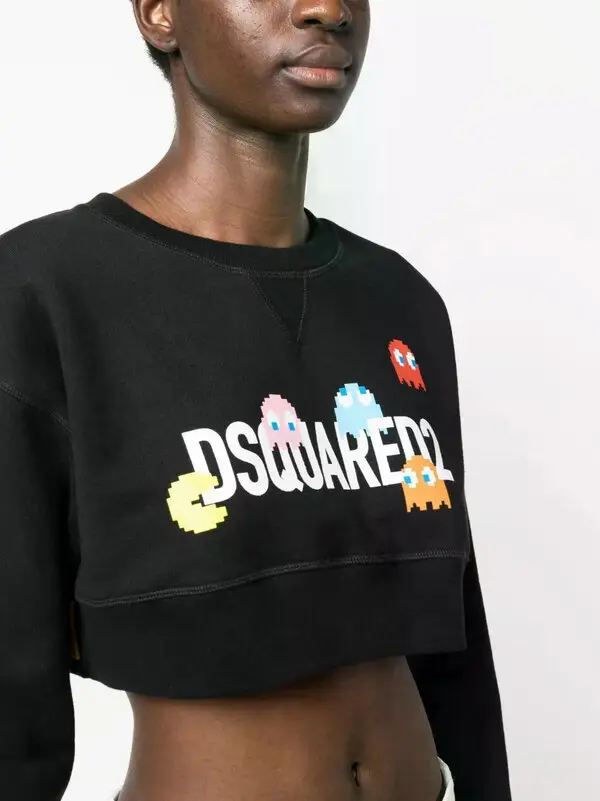 Dsquared2 Logo-print Cropped Sweartshirt