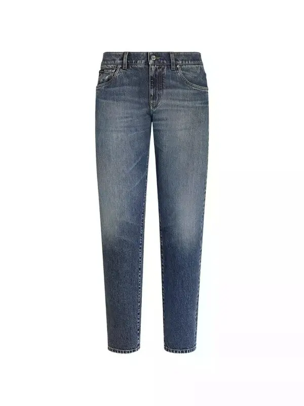 Dolce & Gabbana Slim Fit Denim Trousers - Blue