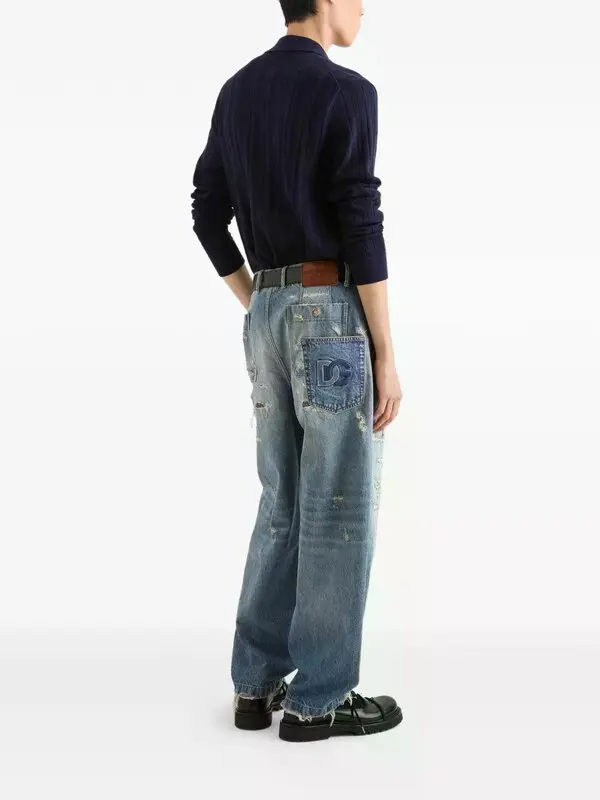 Dolce & Gabbana Distressed Denim Trousers