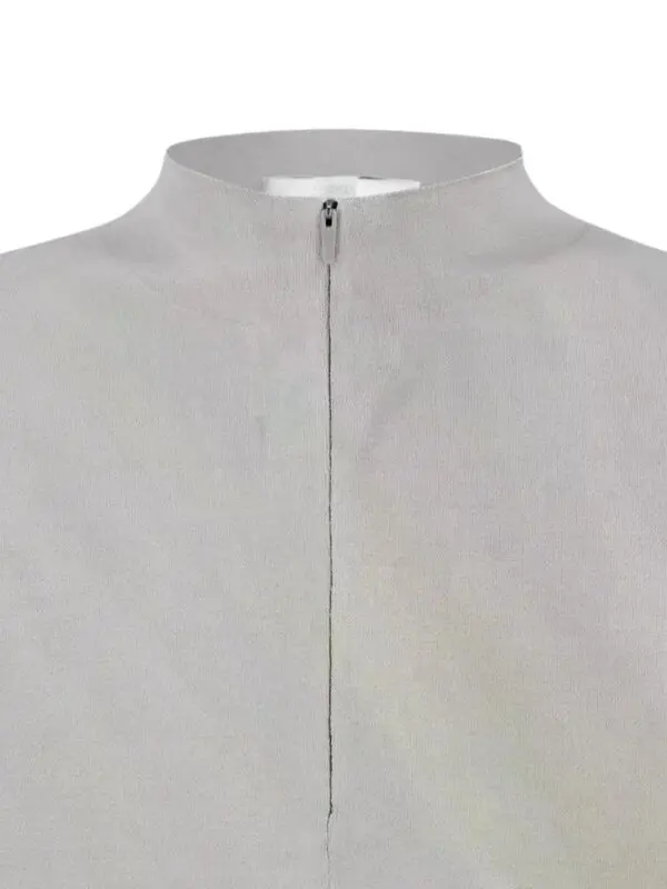 AMOMENTO Zip-up Knit With Ribbed Cuffs
