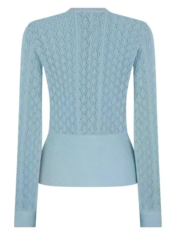 Dsquared2 Pointelle Knit Cotton Cardigan