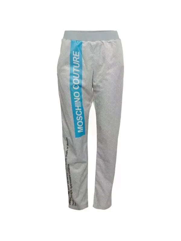 Moschino Logo Print Track Pants - Grey