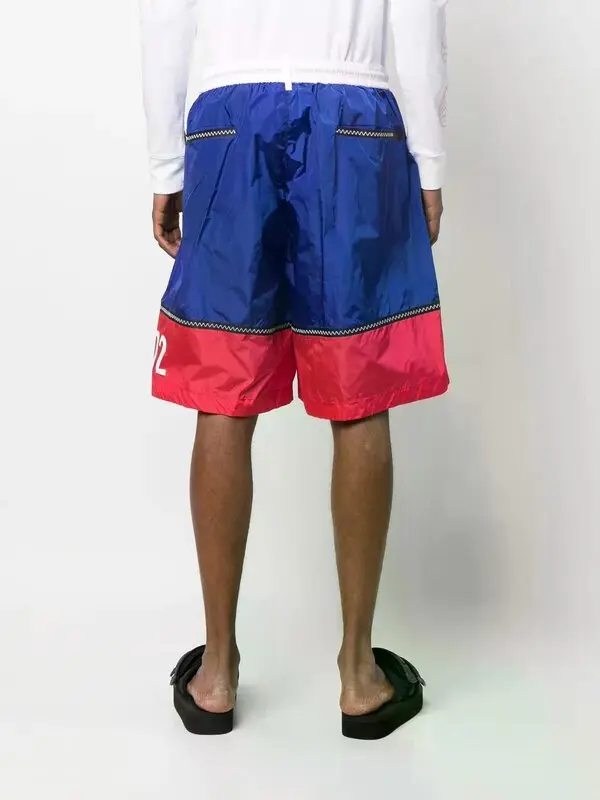 Dsquared2 Panelled Plaid Check Deck Shorts