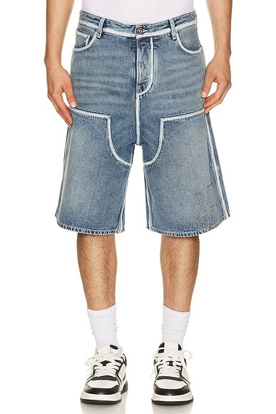 Amiri Ma Denim Carpenter Shorts - Pacific