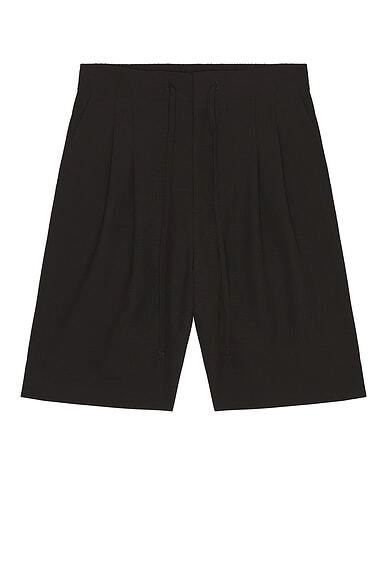 Fear Of God Baggy Shorts In Twill - Black