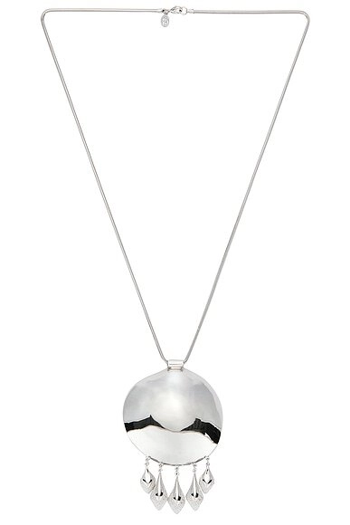 BEN-AMUN Drop Necklace - Silver Plated
