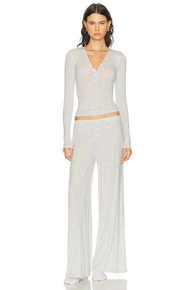 NEGATIVE UNDERWEAR Whipped Henley Top