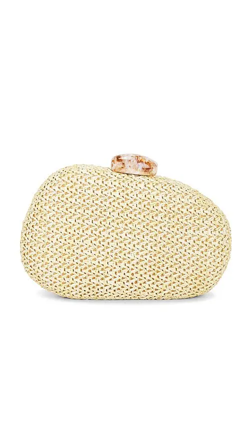 Dolce Vita Dionne Raffia Box Clutch