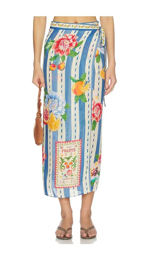 Agua Bendita Zinna Basket Sarong - Multi