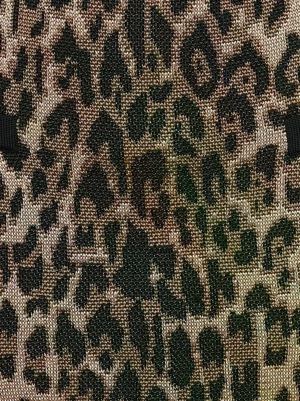 Balmain Leopard-jacquard Midi Pencil Skirt