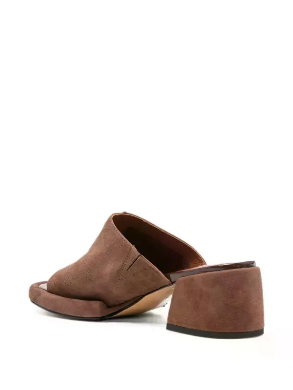 ADRIANNA FERETTI Suede Block-heel Sandals
